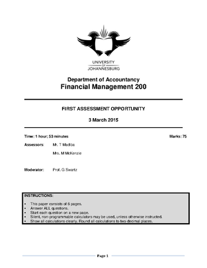Tutorial Questions - Financial Accounting - Studocu