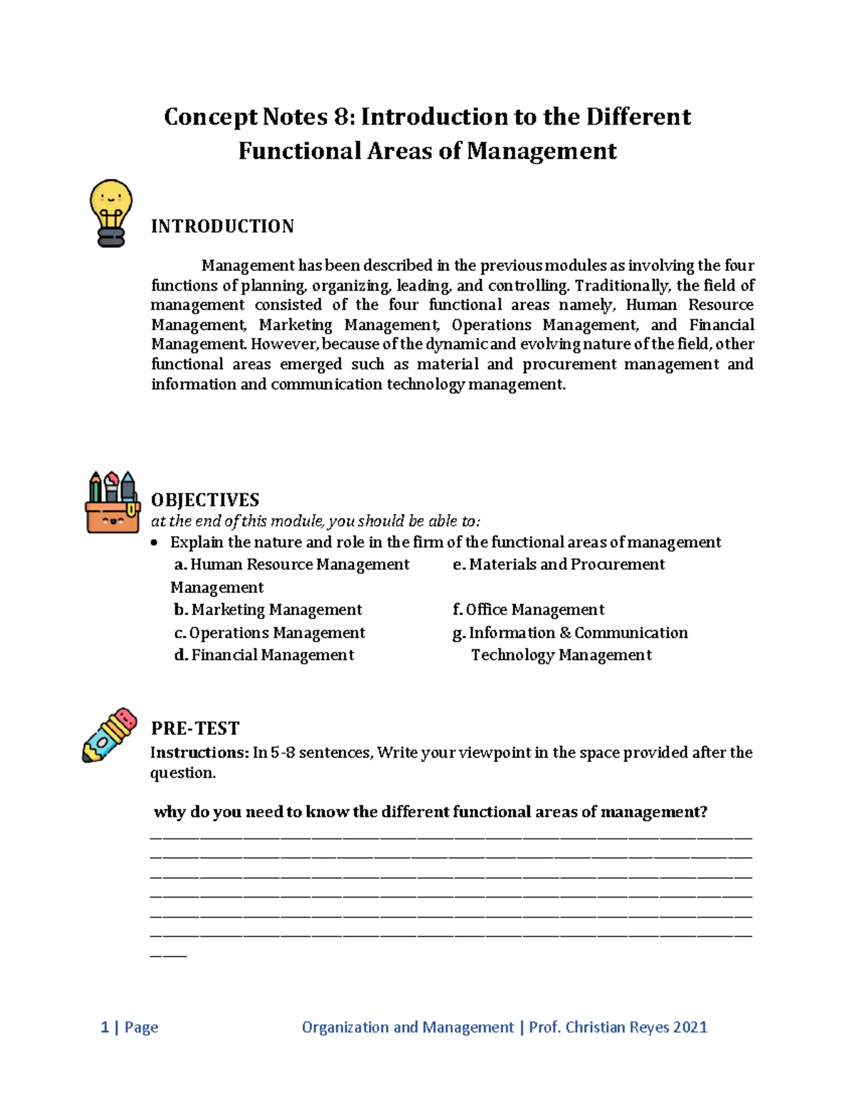 Concept Notes 8 - Bormgt - Management - CKSC - Studocu