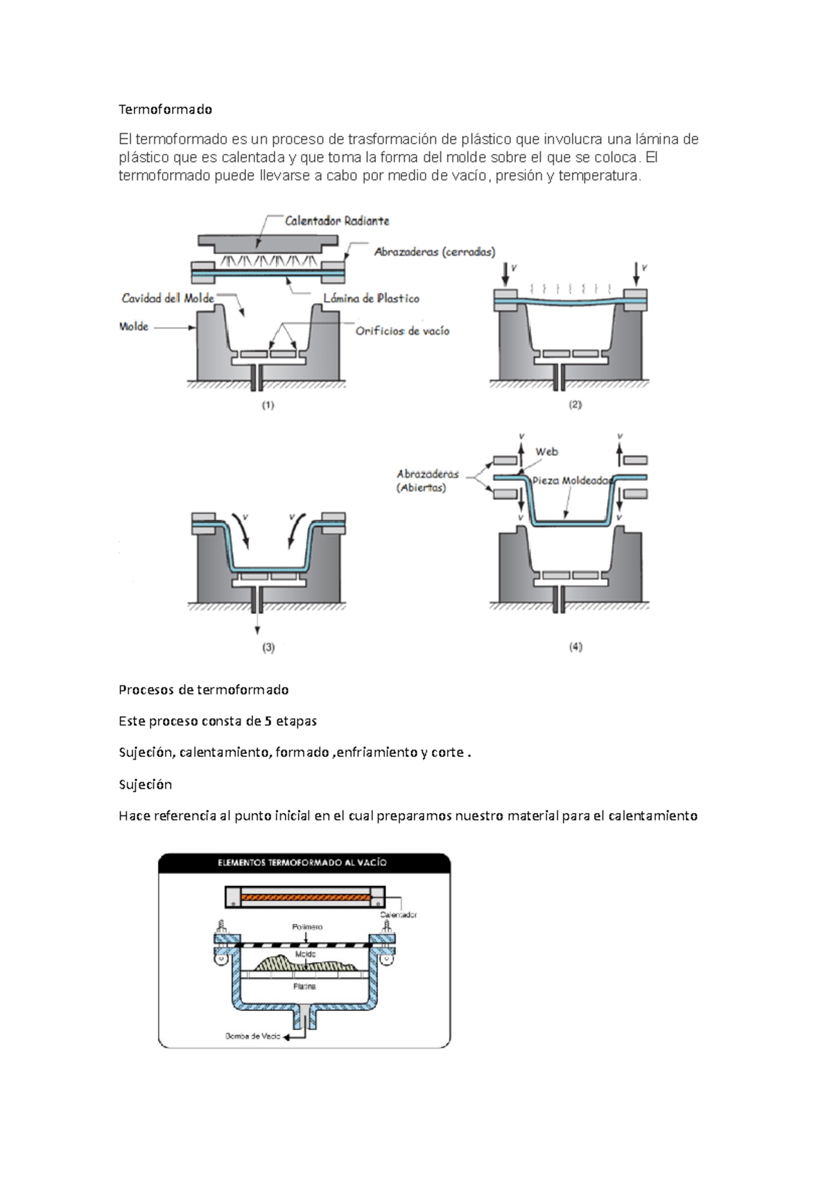 Termoformado - nwxsxss - Termoformado El termoformado es un proceso de ...