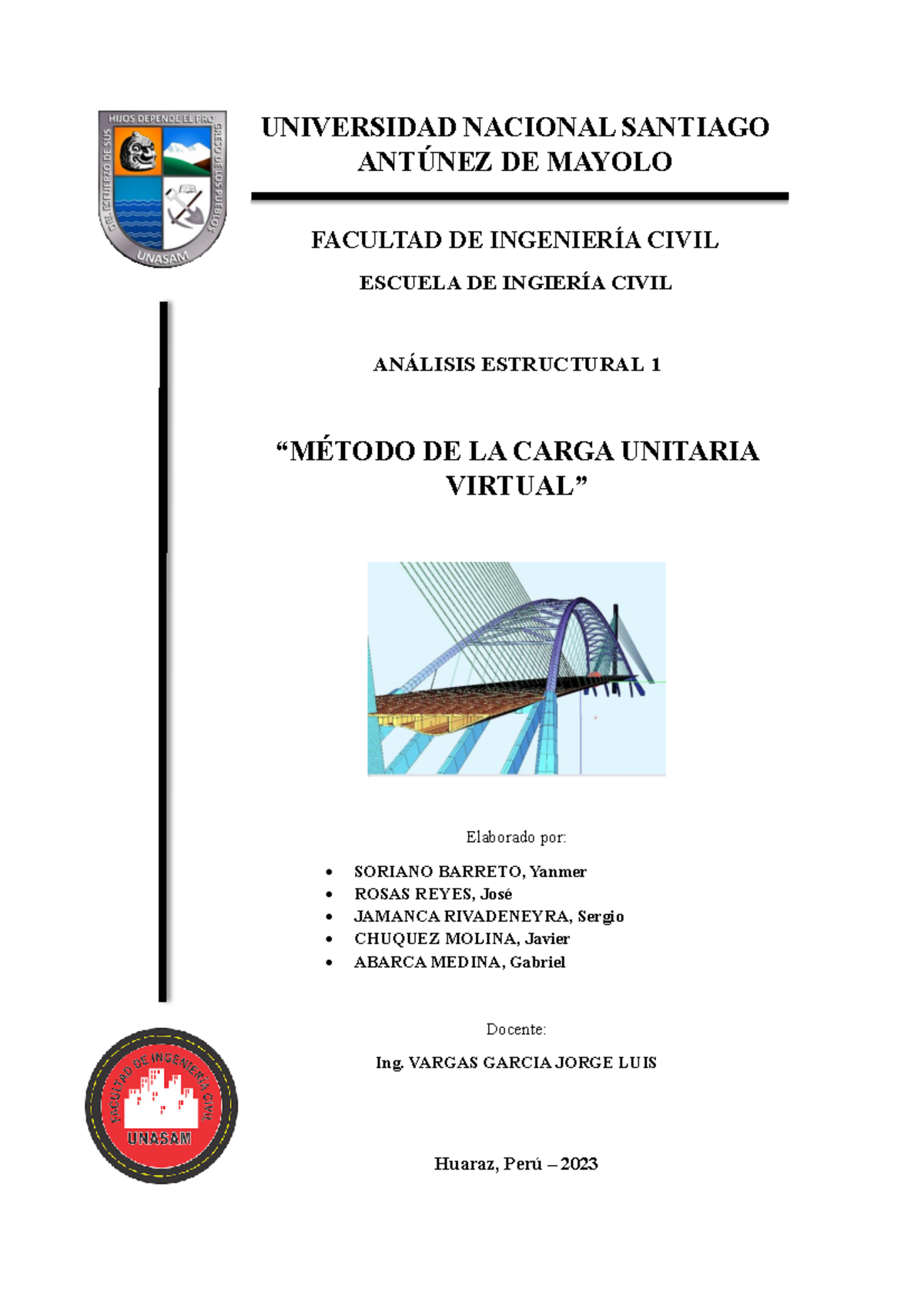 Método DE LA Carga Unitaria Virtual - Análisis Estructural 1 ...