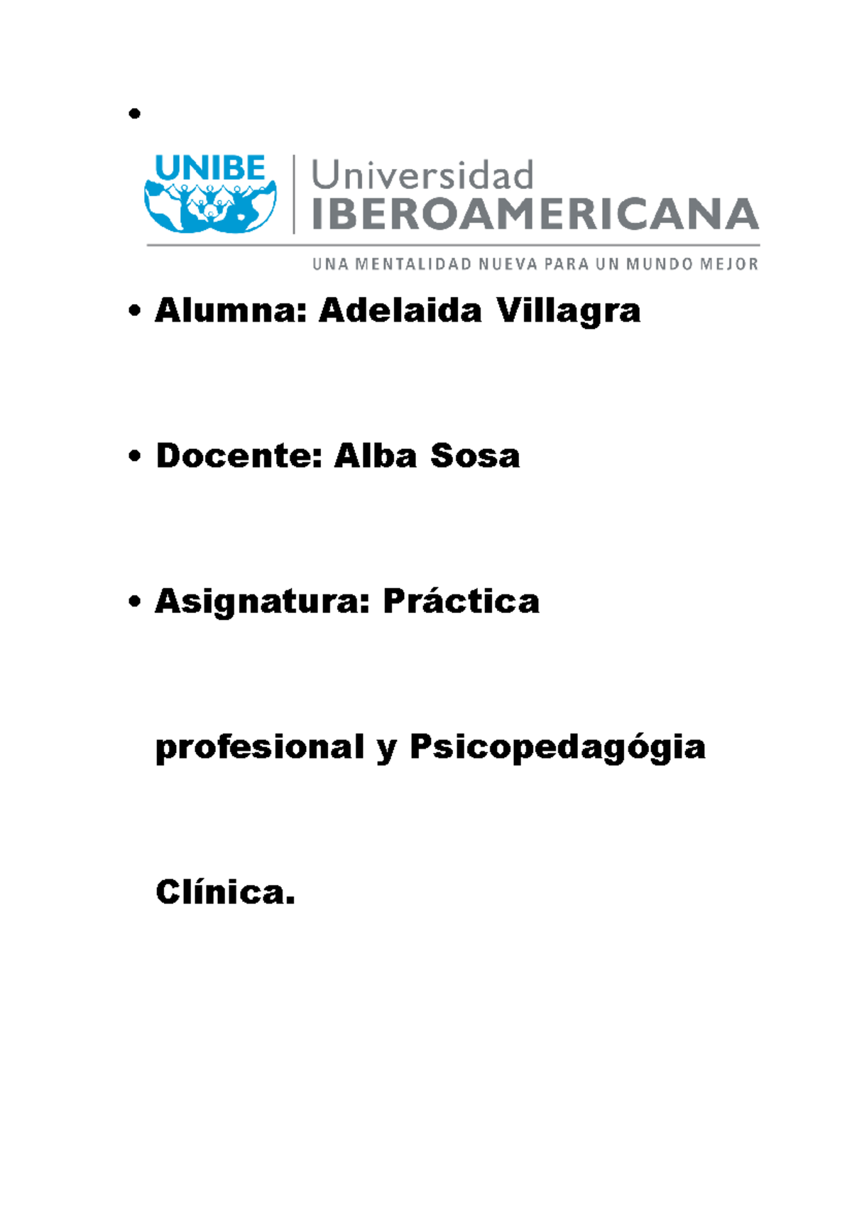 Listo Adelaida - Trabajo para tener en cuenta - Alumna: Adelaida ...