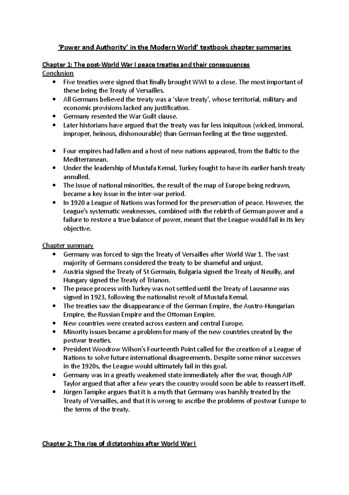 Power and Authority textbook summary - ‘Power and Authority’ in the ...