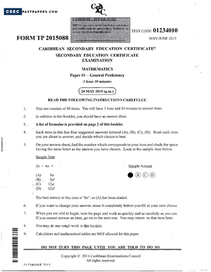 NT2006 Math Std 1 - National Test Paper for Standard 1 - No. TEST ITEMS ...