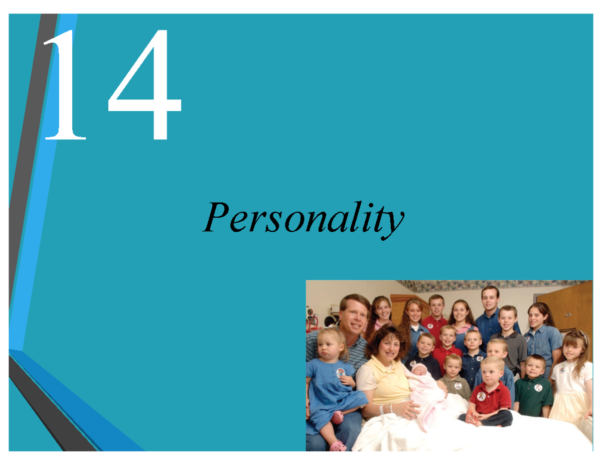 Po P1e Ch14 Lecture - Personality 14 14 Introduction In 1848, a ...