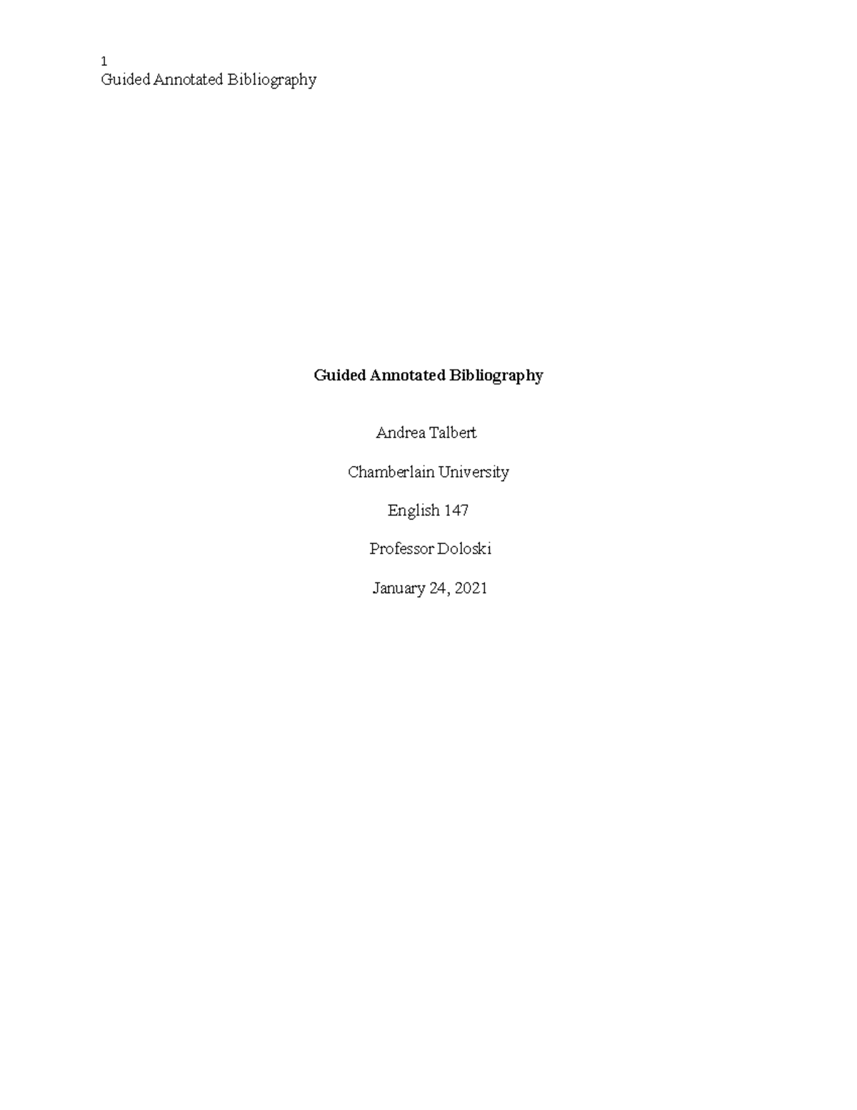 Guided Annotated Bibliography - Guided Annotated Bibliography Guided ...