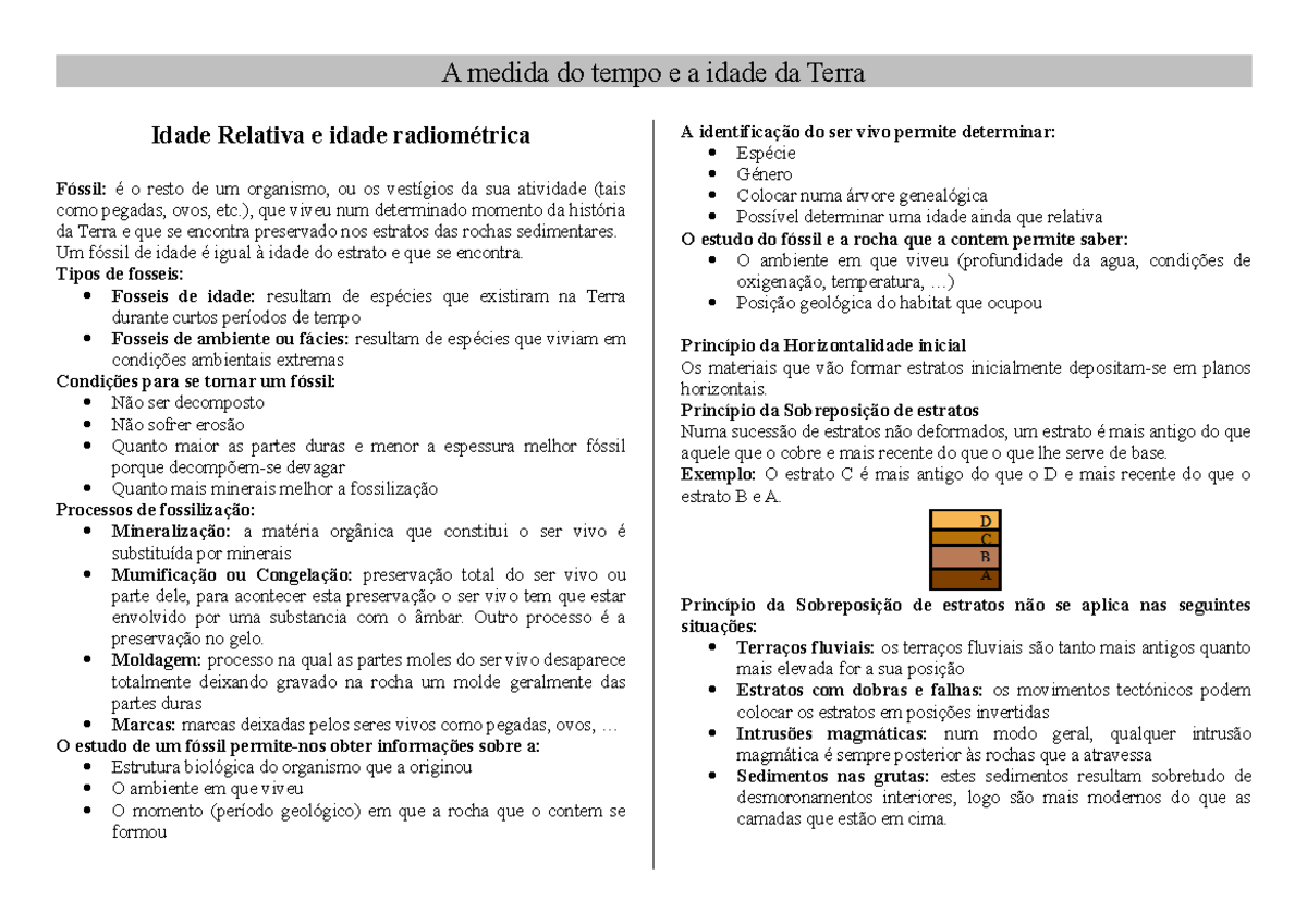 Amedidadotempoeaidadedaterra - A medida do tempo e a idade da Terra ...