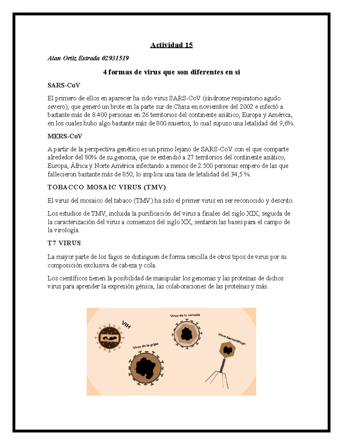 Actividad 15 Ciencias de la Vida (puede variar dependiendo el curso ...