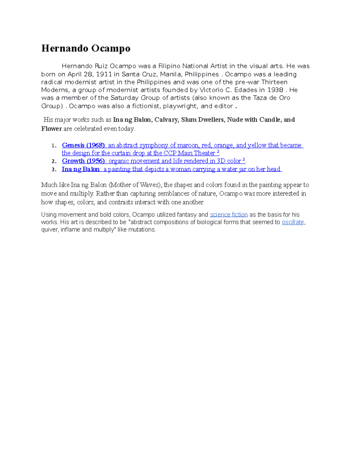 Hernando Ocampo - famous artworks of artists - Hernando Ocampo Hernando ...