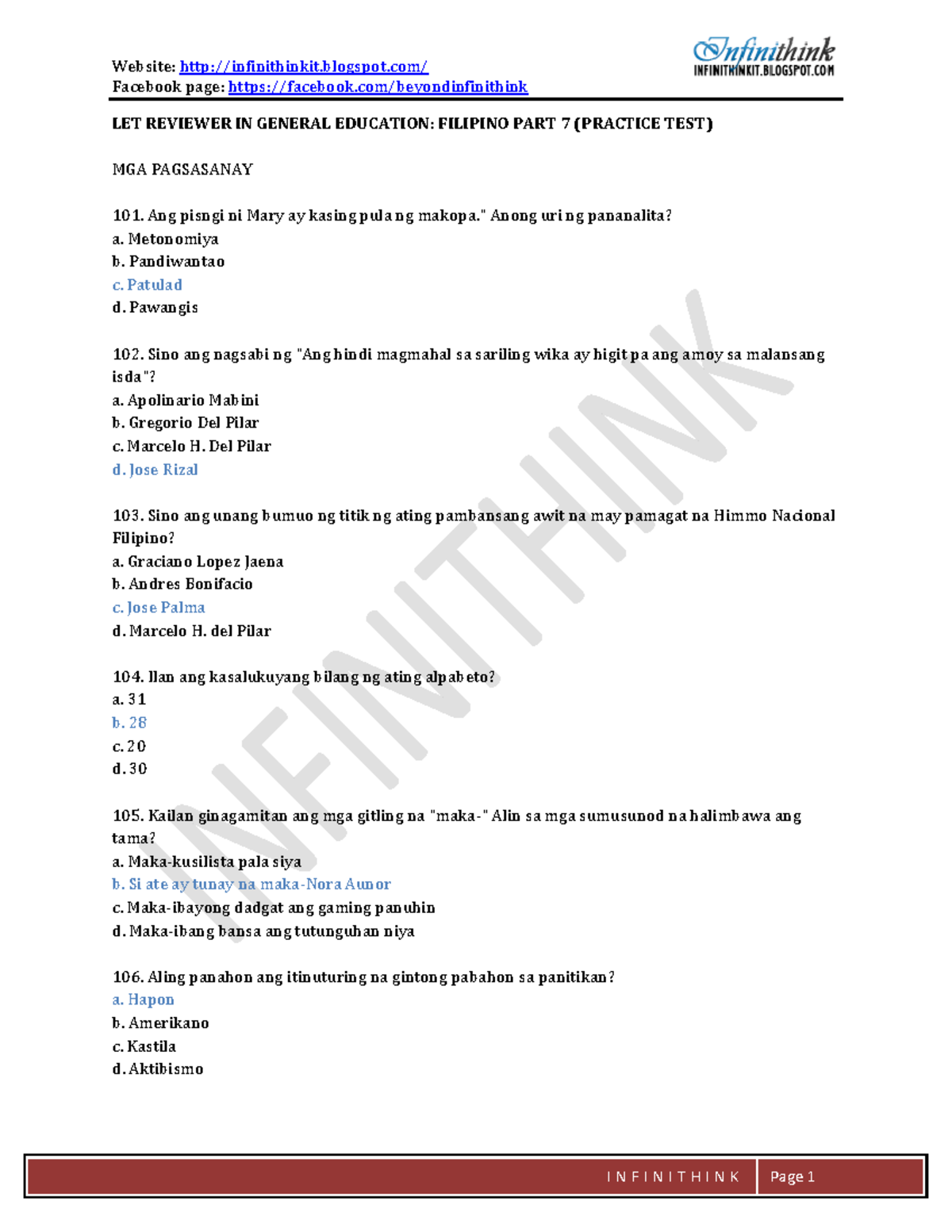 General Education Filipino 8 - Facebook page: facebook ...