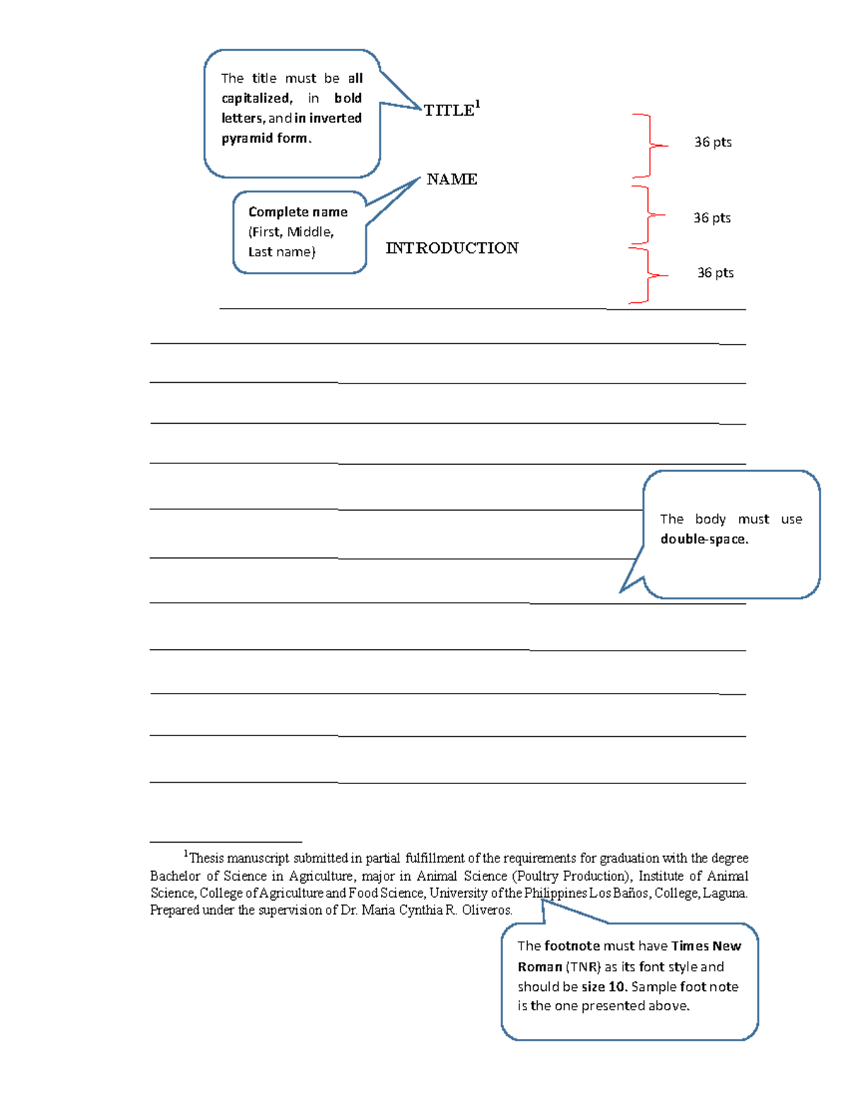 11 Sample Introduction for thesis - TITLE 1 NAME INTRODUCTION 1 Thesis ...