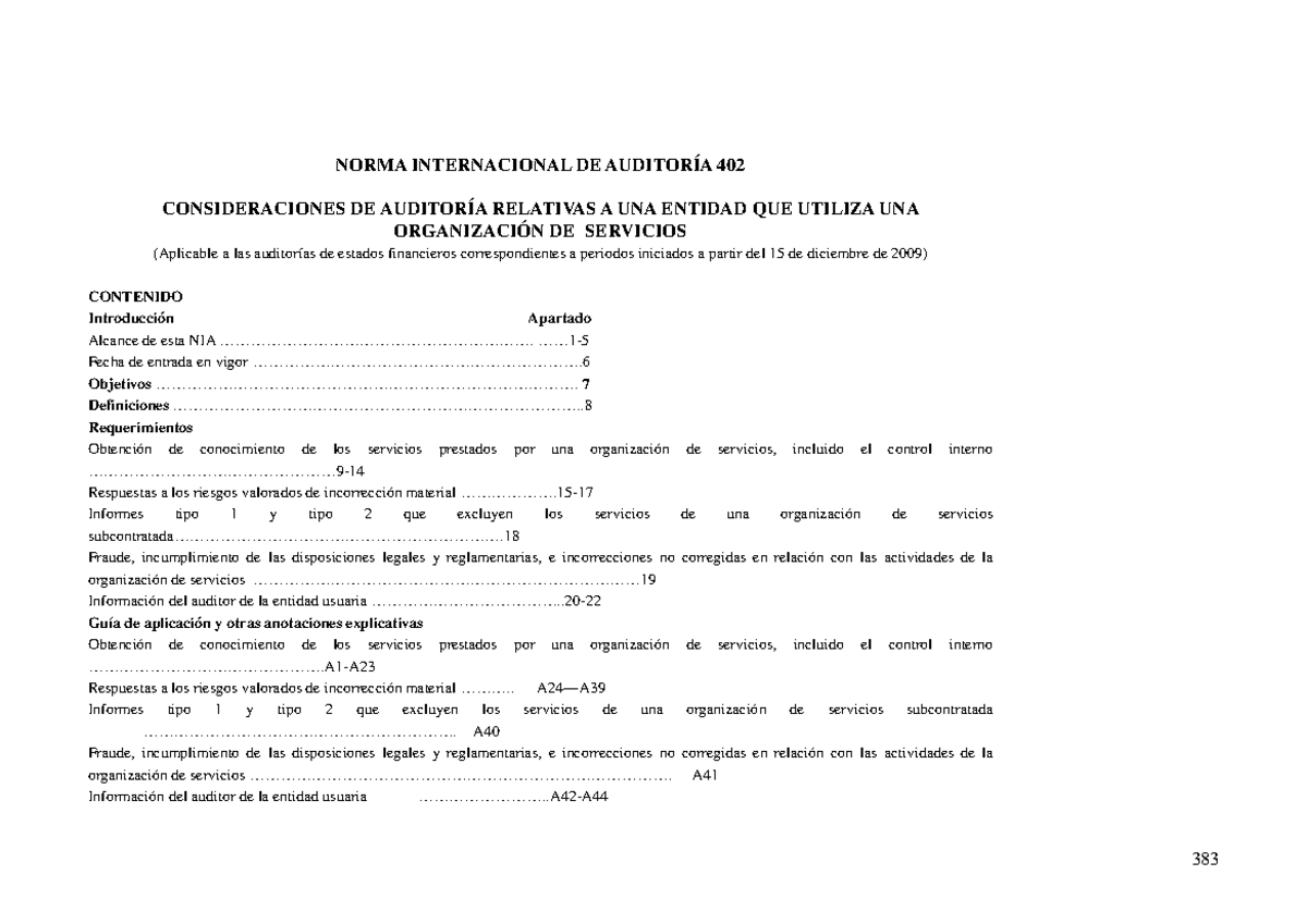 18 - NIA 402 merged - NIA 402 - NORMA INTERNACIONAL DE AUDITORÍA 402 ...