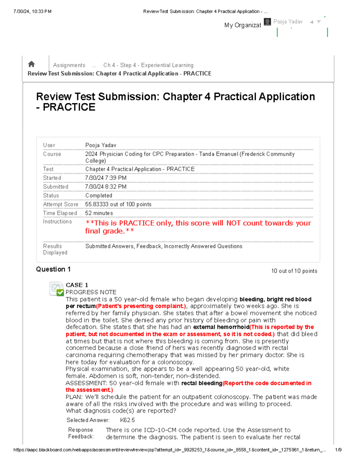 Practice-4 - Quiz - Assignments ... Ch 4 - Step 4 - Experiential ...