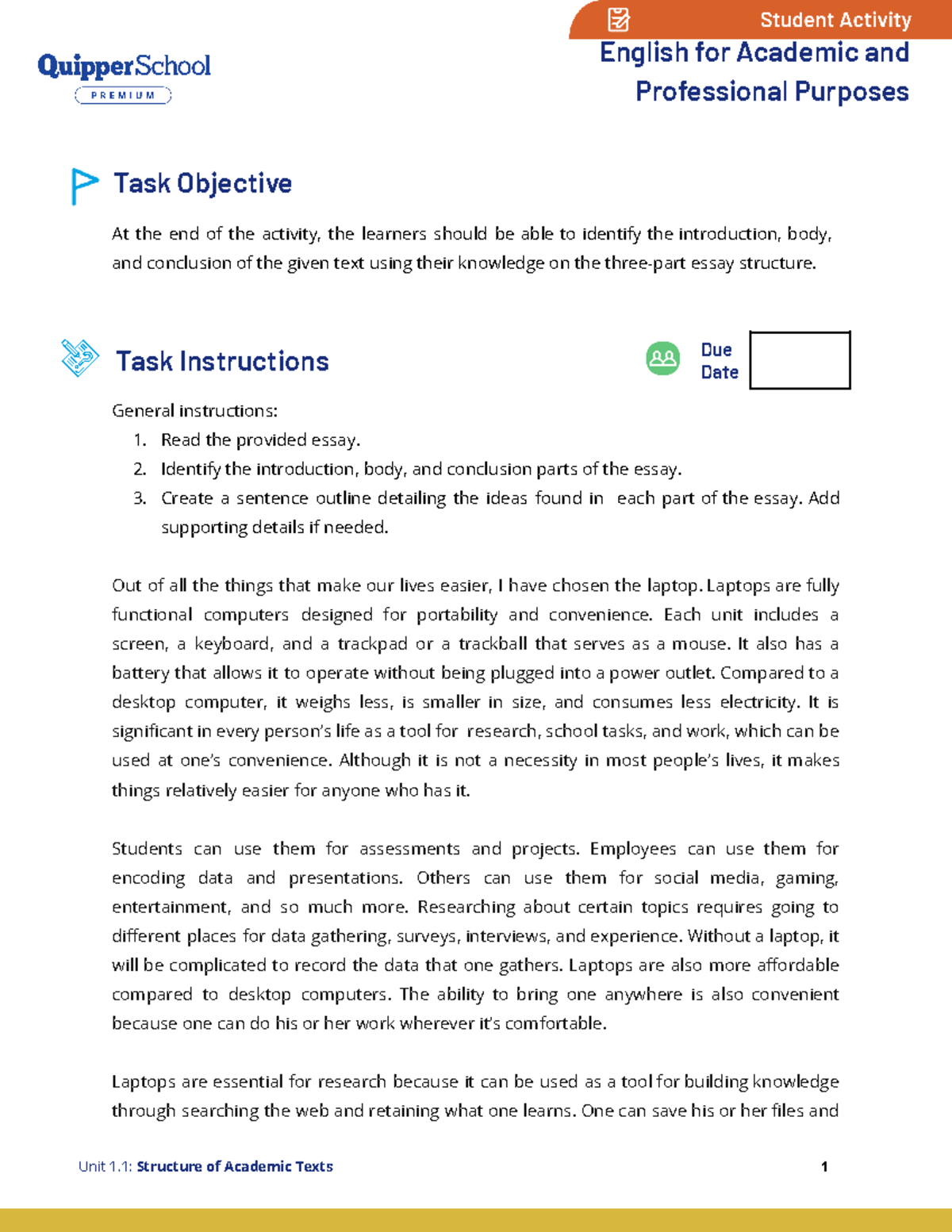 EAP-ASS-1 Structure-of-Academic-Texts - English for Academic and ...