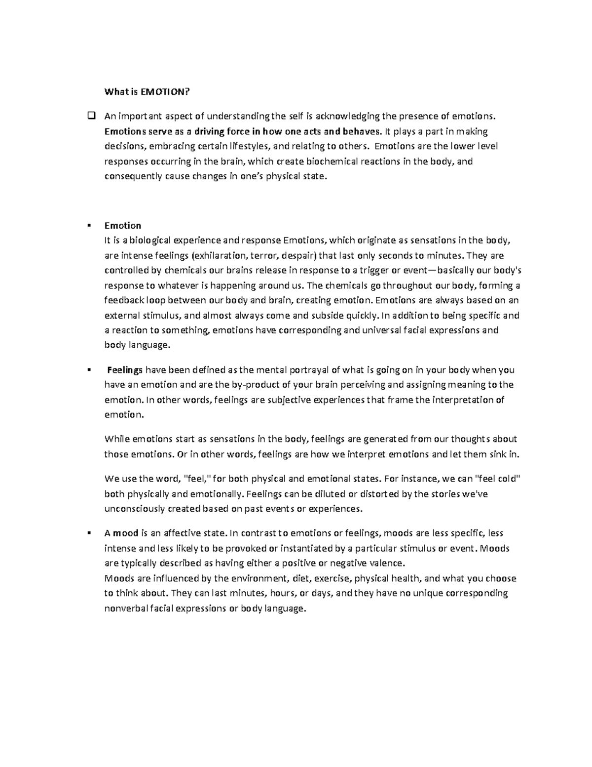 introduction to emotions - What is EMOTION? An important aspect of ...