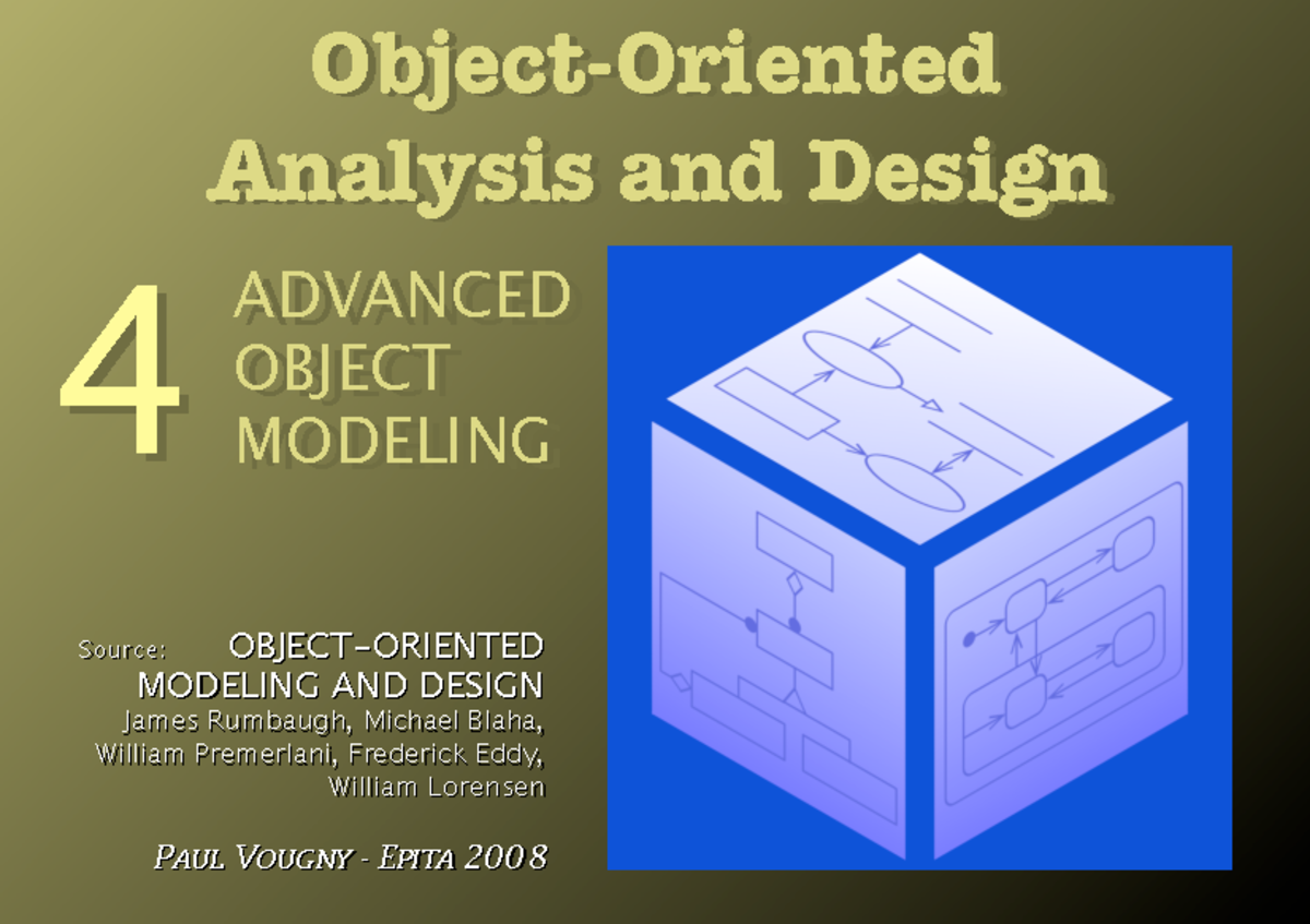 4 Advanced Object Modeling 4 Advanced Object Modeling 4 Advanced Object Modeling Object