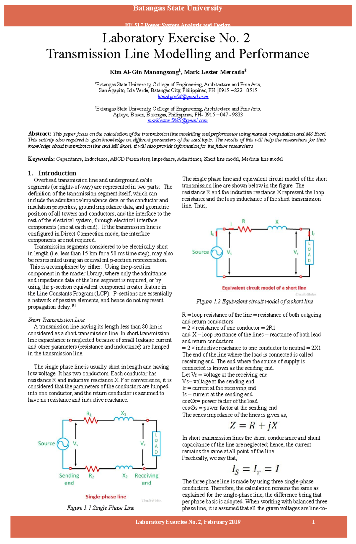 Psa2 - Laboratory Exercise in PSA - Laboratory Exercise No. 2 ...