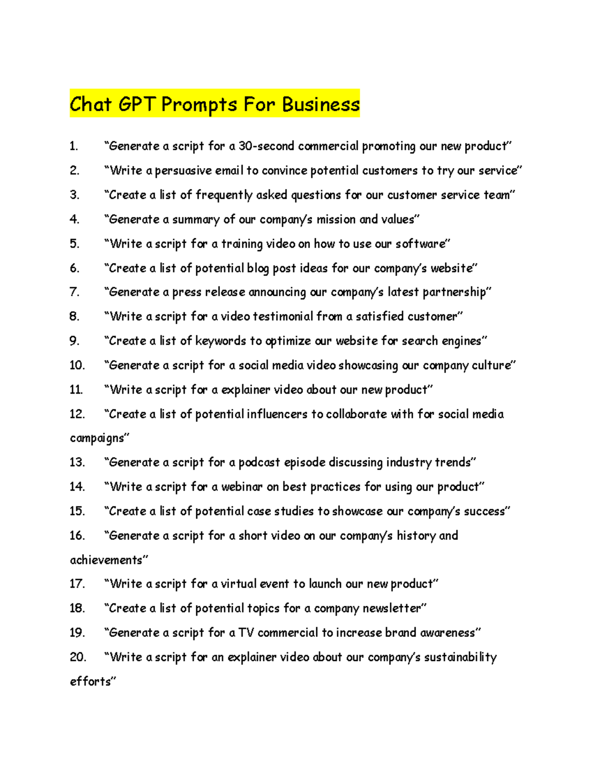 200+ Chat GPT money making prompts - Chat GPT Prompts For Business ...