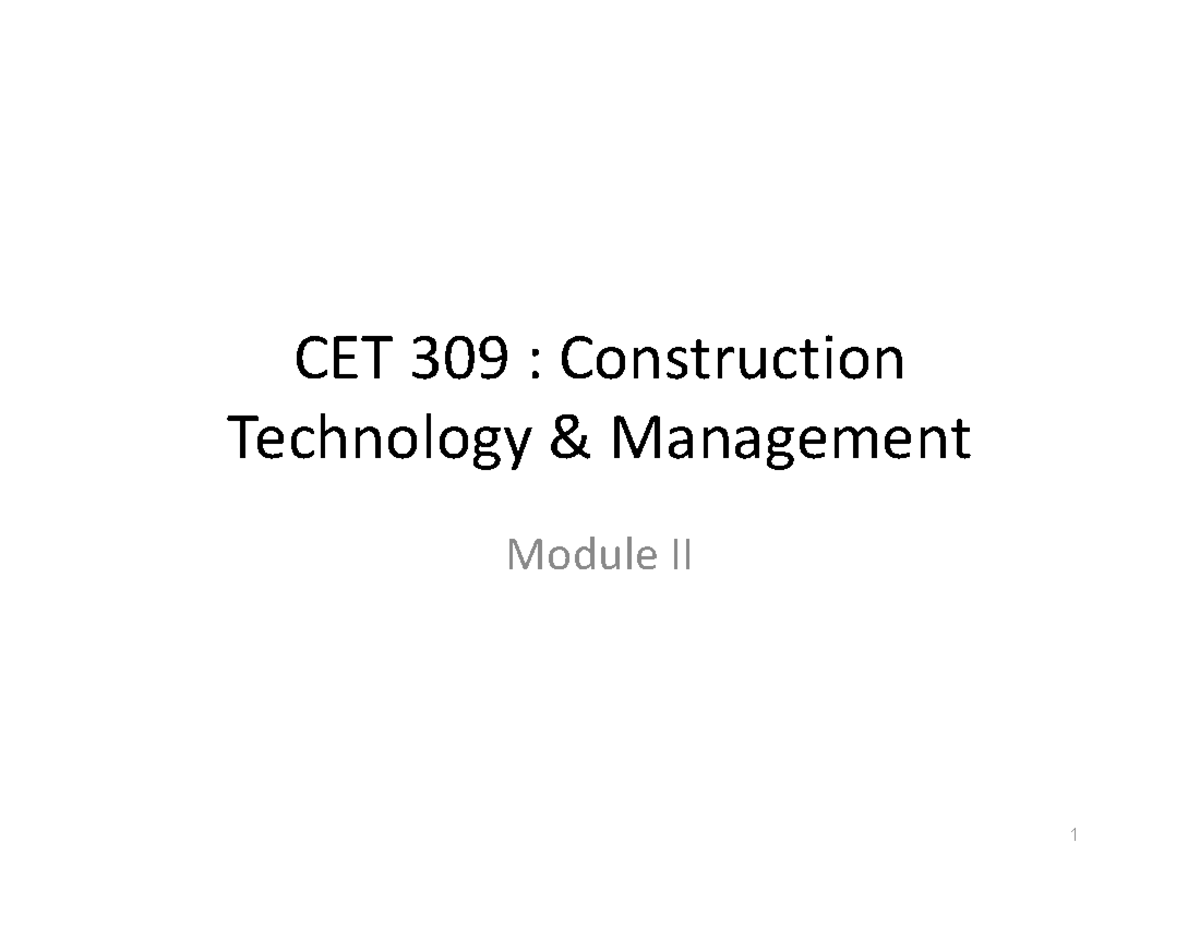 Module 2 concrete - Practice materials for construction technology and ...