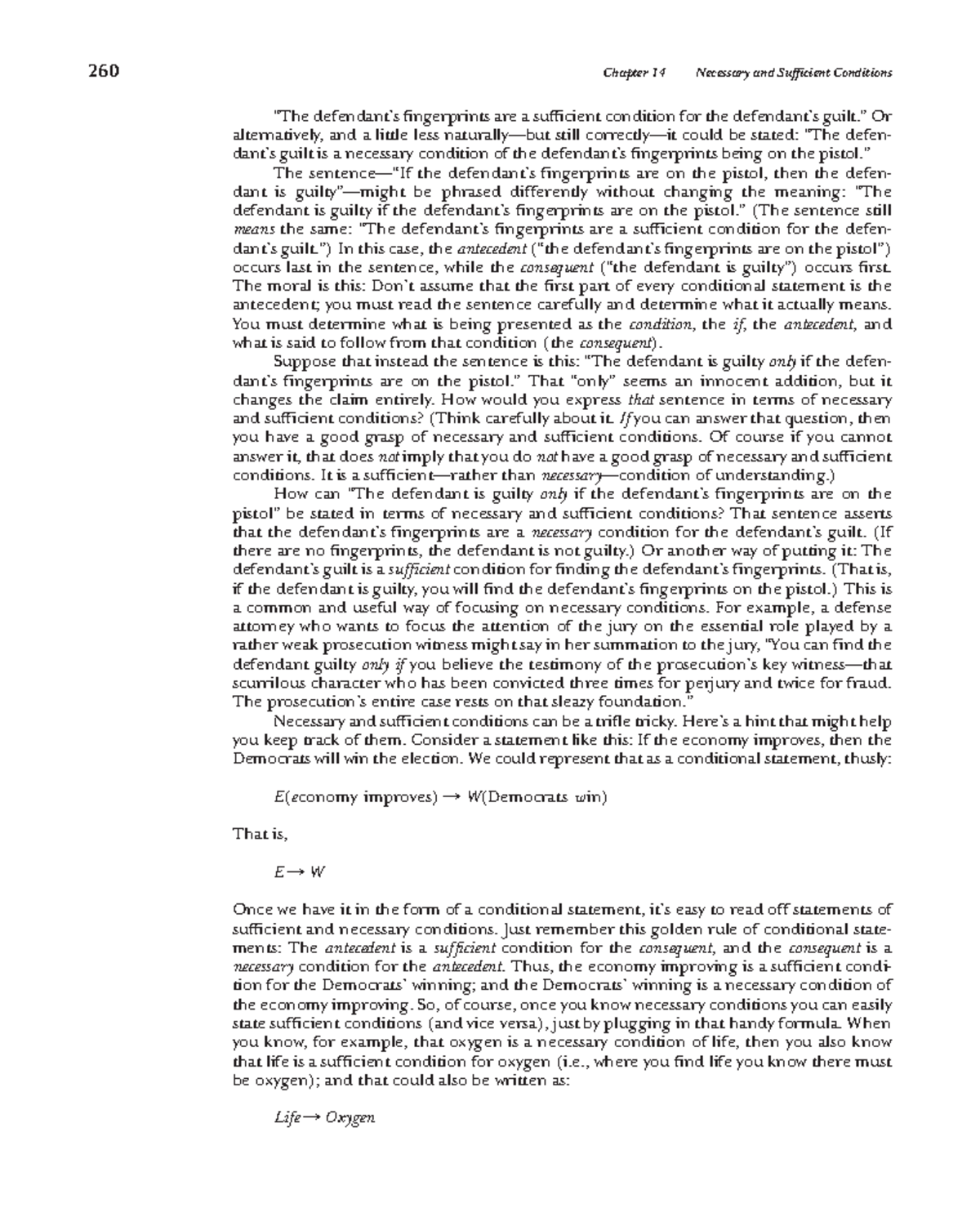 281 - hello - 260 Chapter 14 Necessary and Sufficient Conditions “The ...