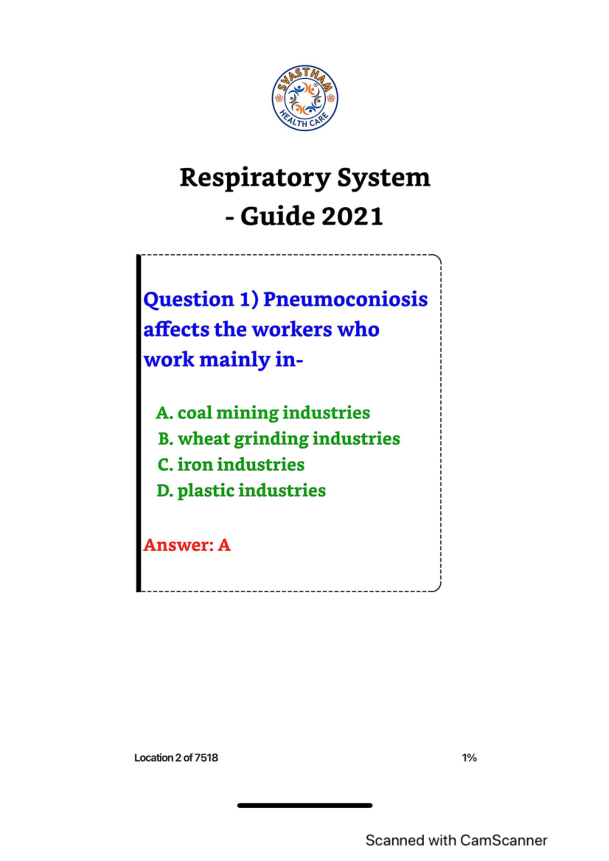 Respiratory NC - Read - ANAT14717 - Studocu