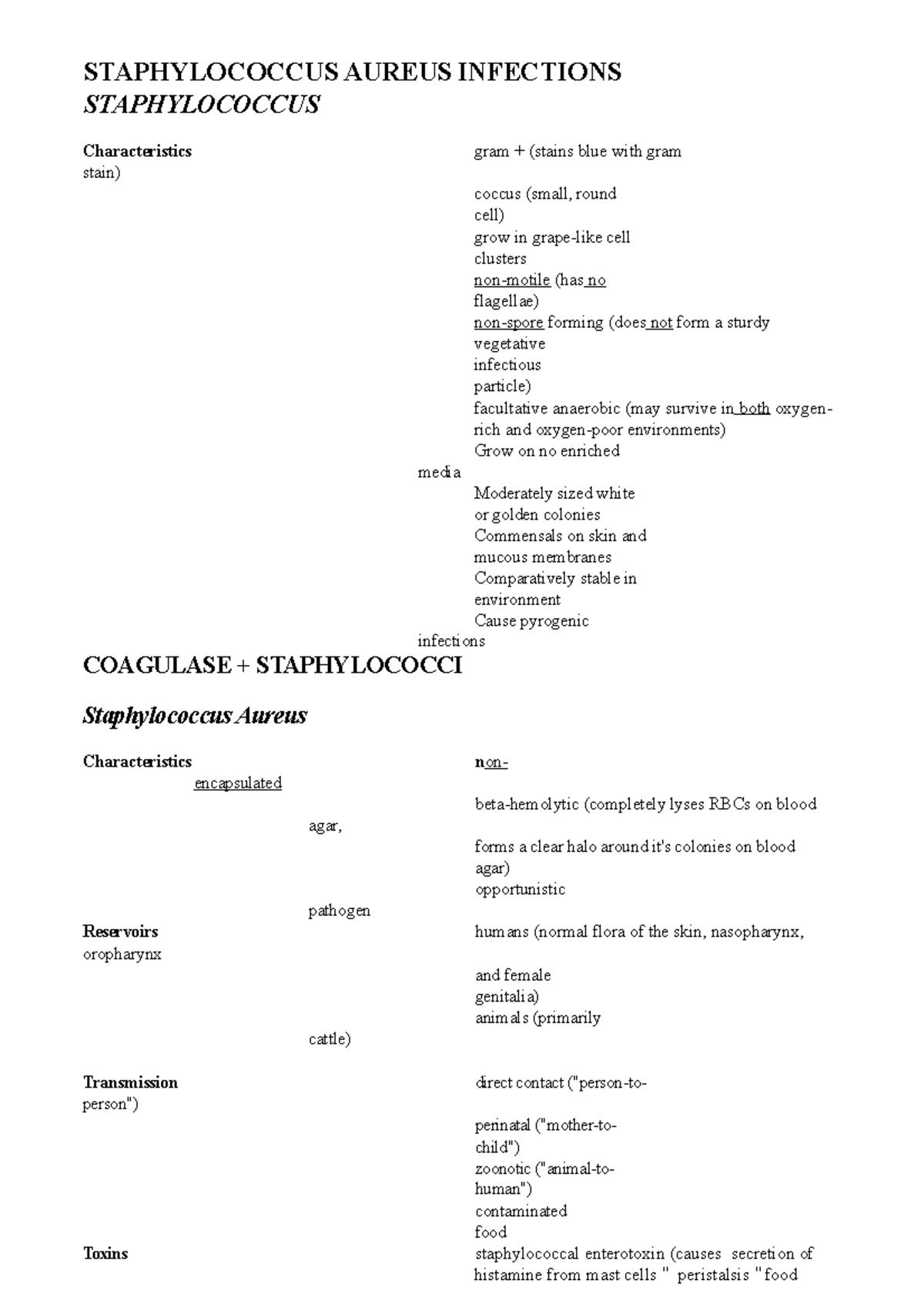 Staphylococcus Aureus Infections - STAPHYLOCOCCUS AUREUS INFECTIONS ...