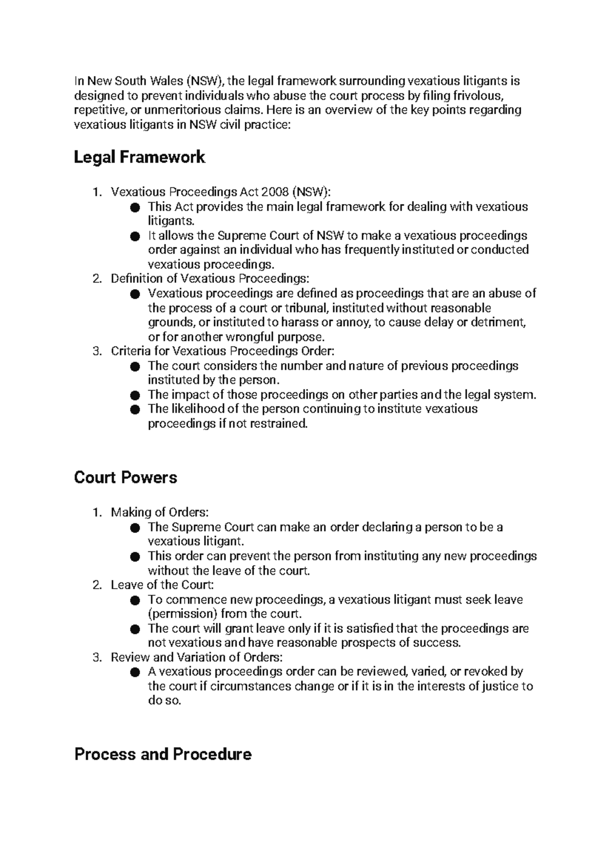 Vexatious litigants simplified - In New South Wales (NSW), the legal ...