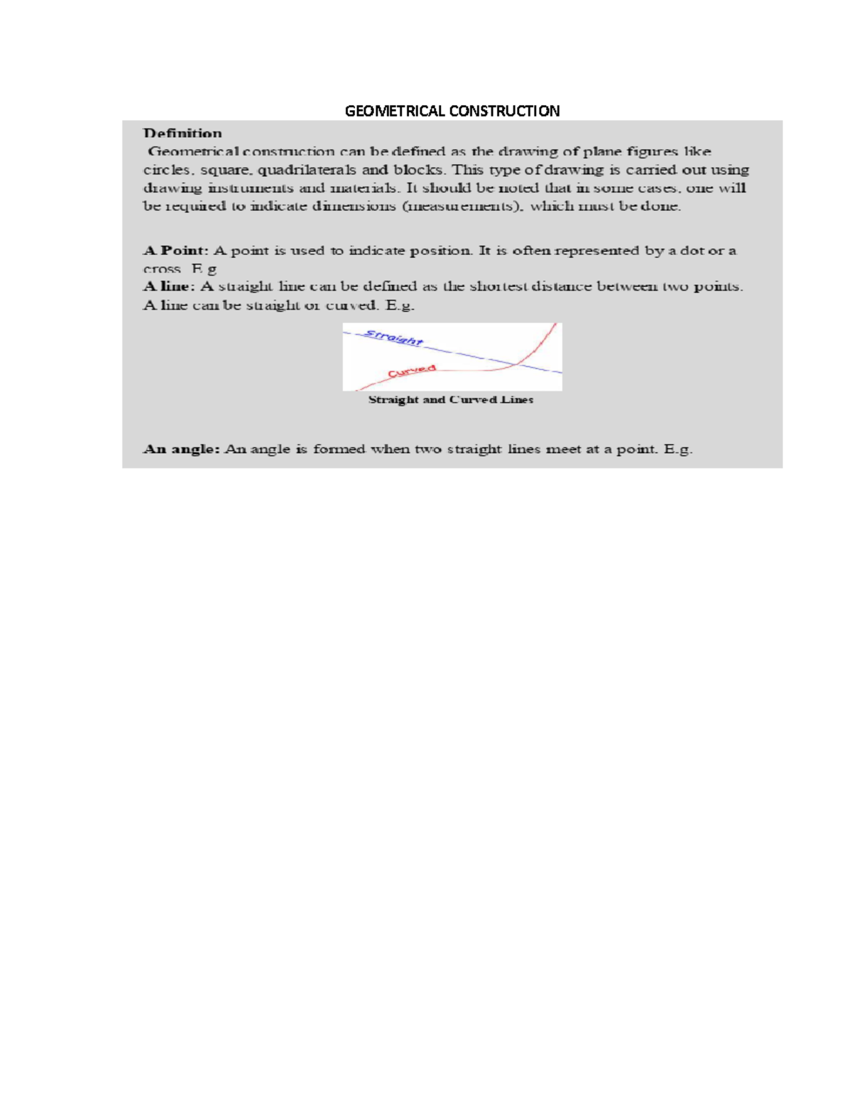 JS3 Notes ON Geometrical Construction - GEOMETRICAL CONSTRUCTION CIRCLE ...
