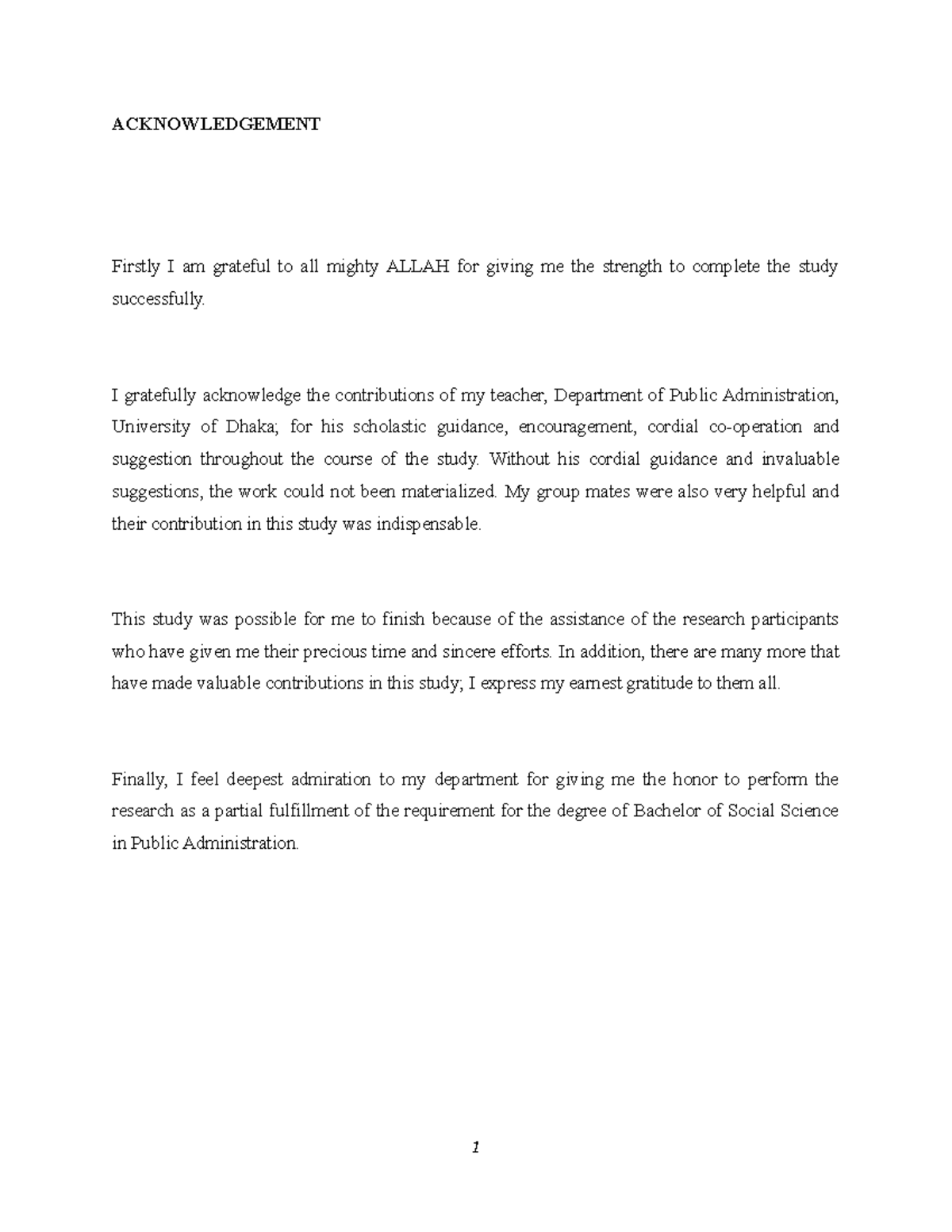 Graduates Views on Unemployment An Exper - ####### ACKNOWLEDGEMENT ...