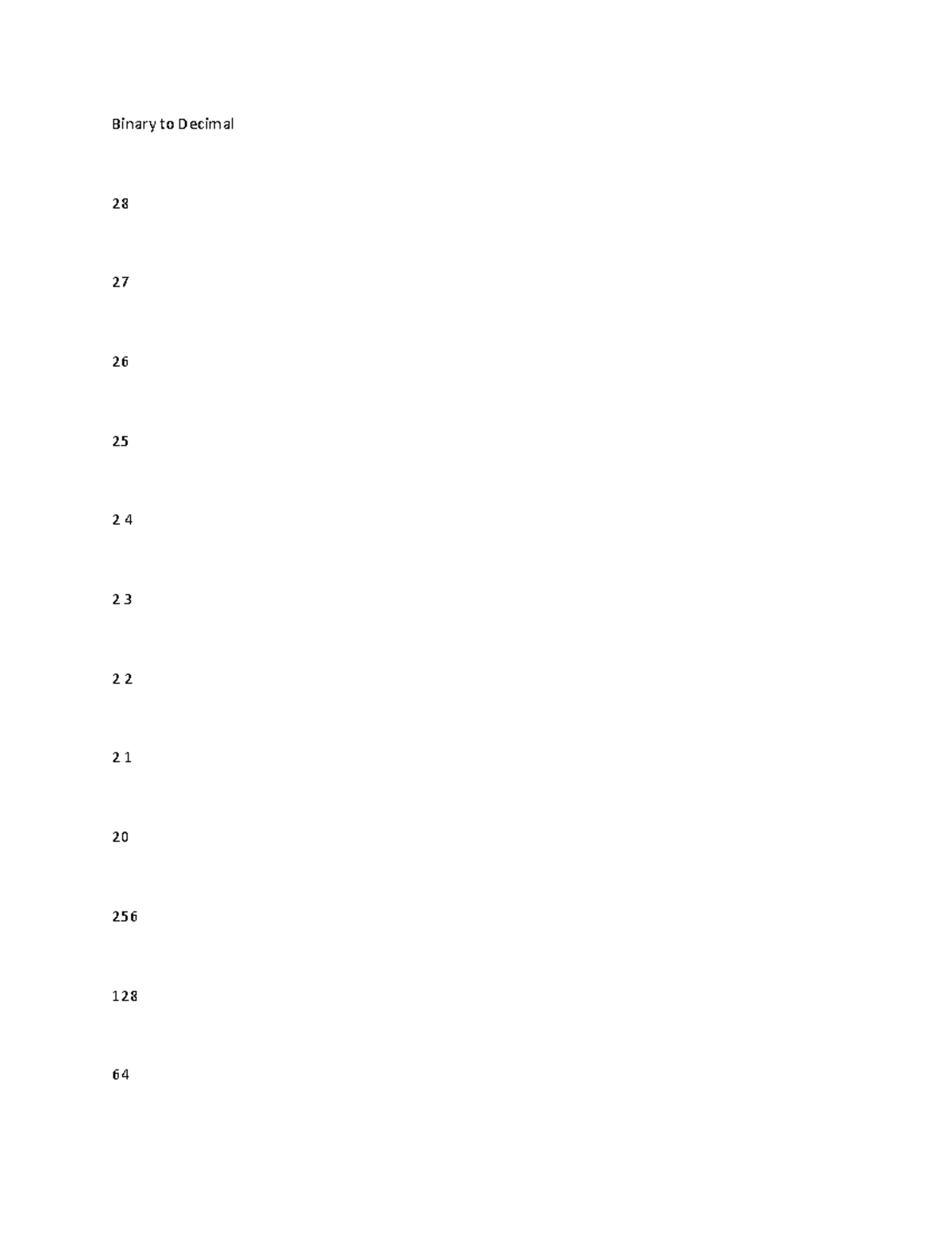 Binary to Decimal - Basic Computer Applications in Business - Binary to Decimal 29410 equivalent ...