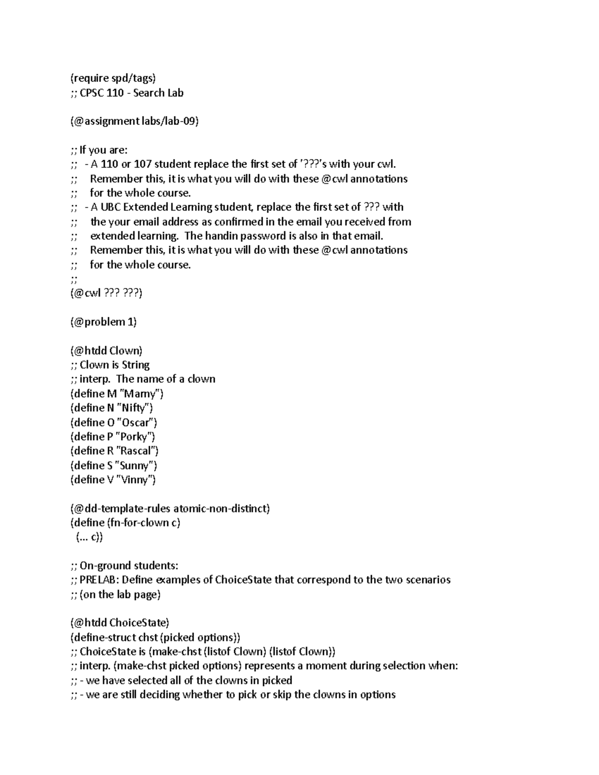 Lab-09-starter - Lab-09-starter - (require spd/tags) ;; CPSC 110 ...
