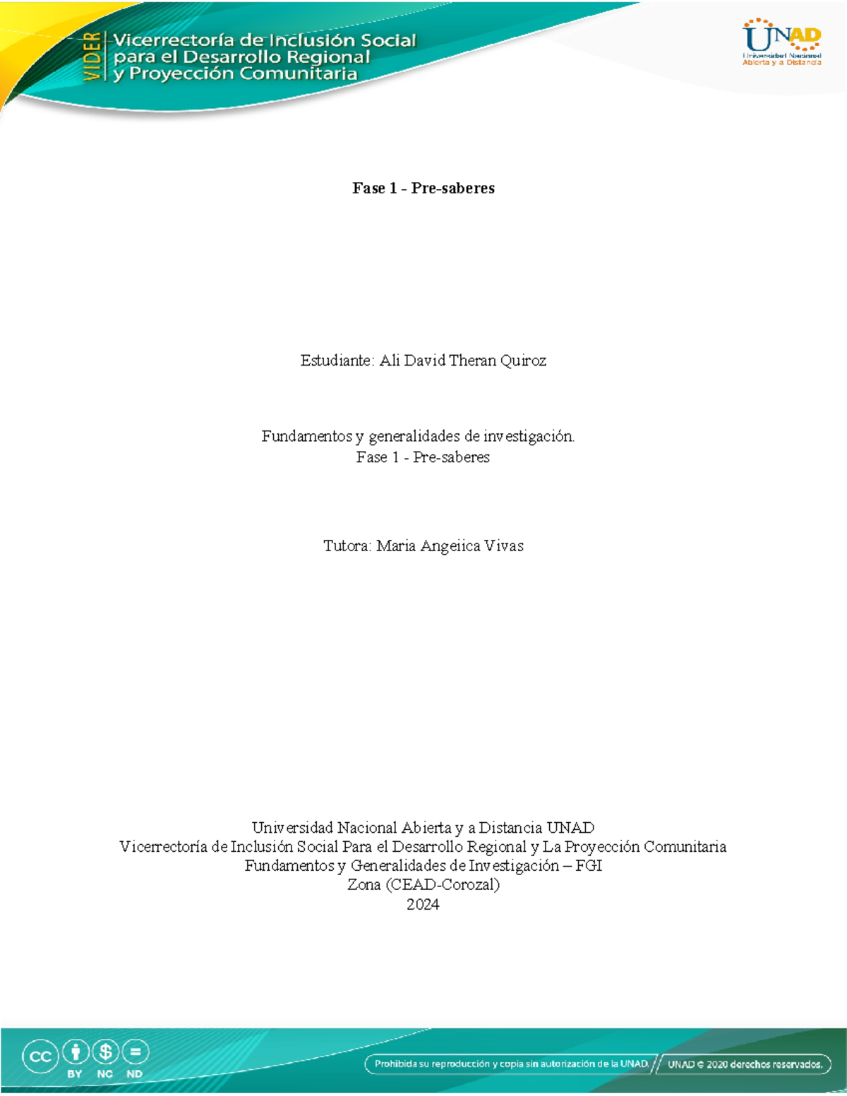 Tarea 1 Pre-saberes Ali David Theran Quiroz - Fase 1 - Pre-saberes ...