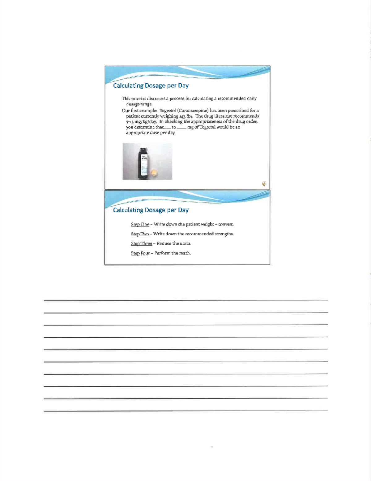 How to Calculate Safe Dosage Examples - NUR1110 - Studocu
