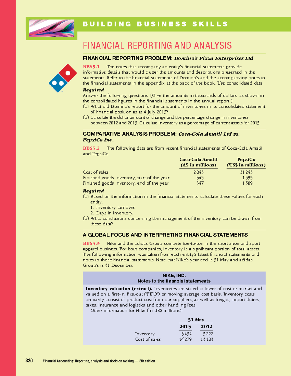 Financial management-114 - 320 Financial Accounting: Reporting ...