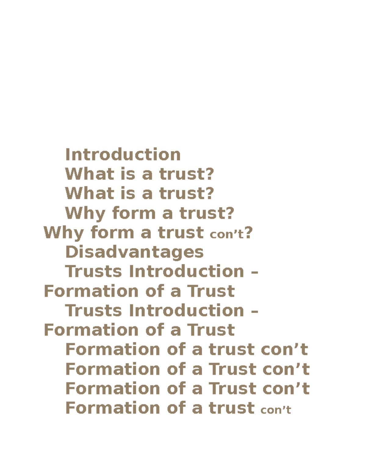 ACCT254 Trusts Introduction and Taxation L9 and 10 - ACCT 254 ...