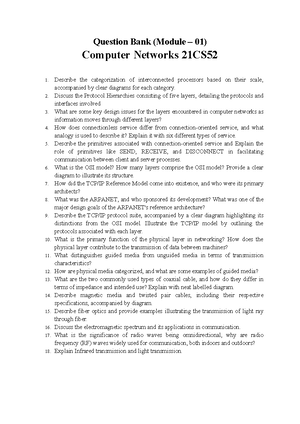 CN BCS502 Module 1 Notes - Syllabus COMPUTER NETWORKS Semester V Course ...
