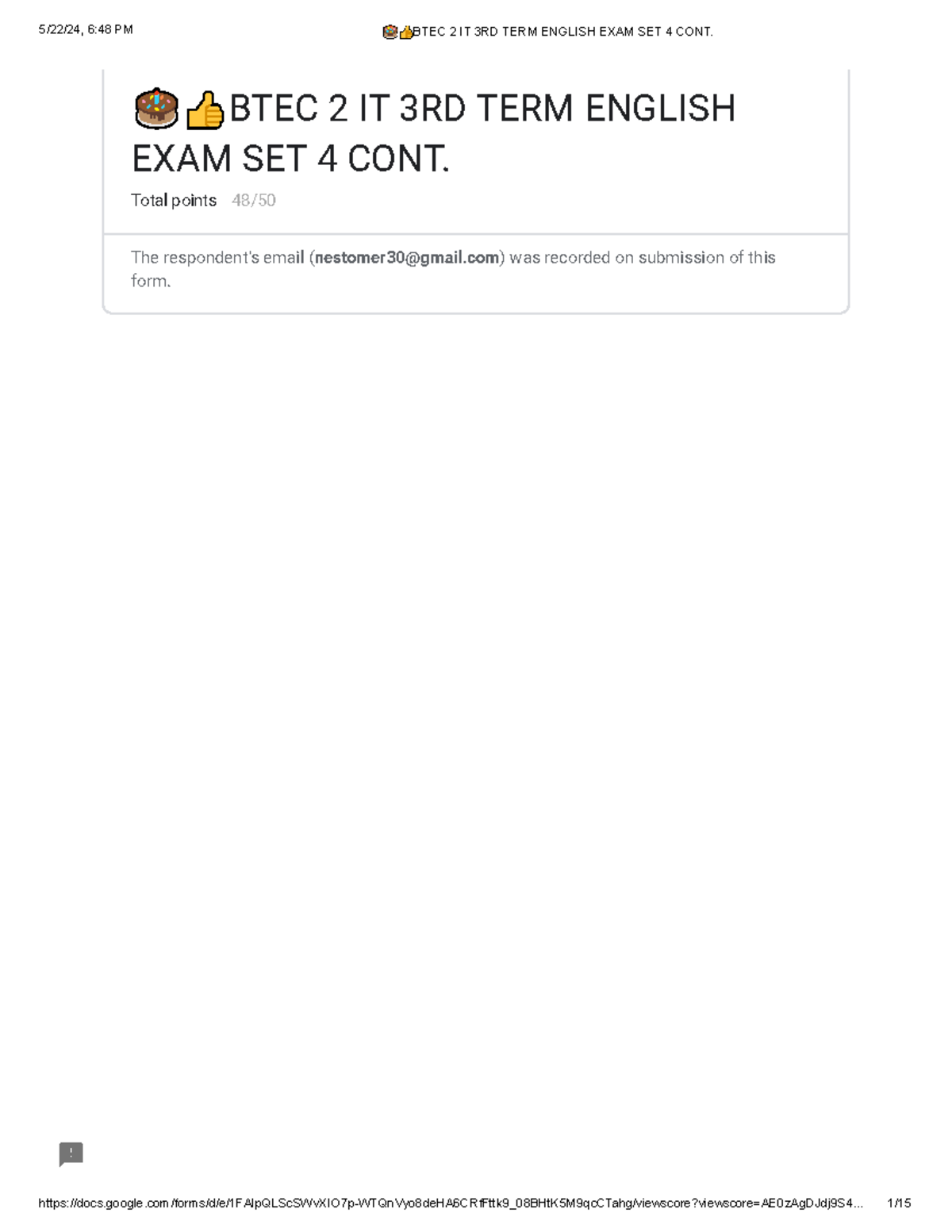 🎂👍BTEC 2 IT 3RD TERM English EXAM SET 4 CONT - 🎂👍BTEC 2 IT 3RD TERM ...