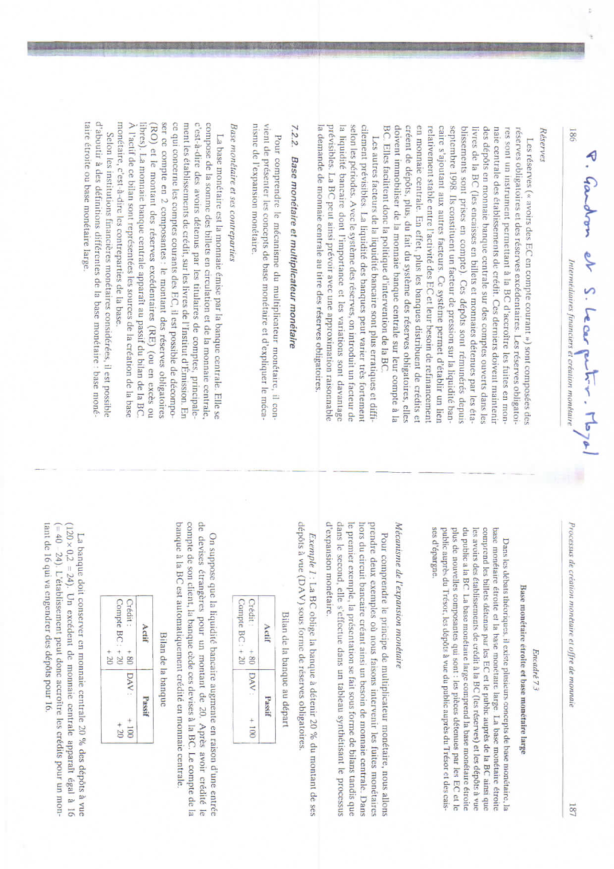 extrait de Gaudron et Lecarpentier-Moyal - Monnaie BanqFinance - Studocu