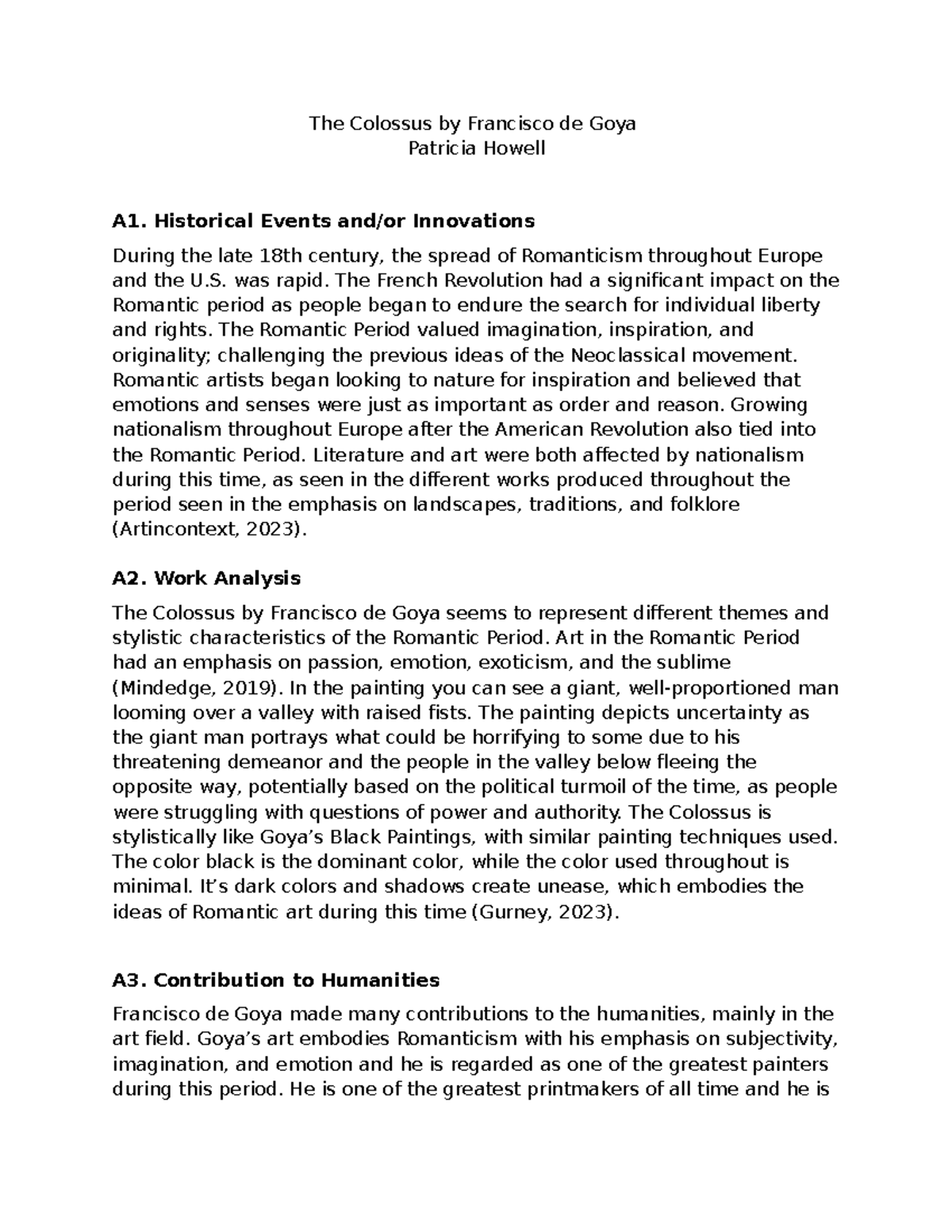 The Colossus by Francisco de Goya - The Colossus by Francisco de Goya ...