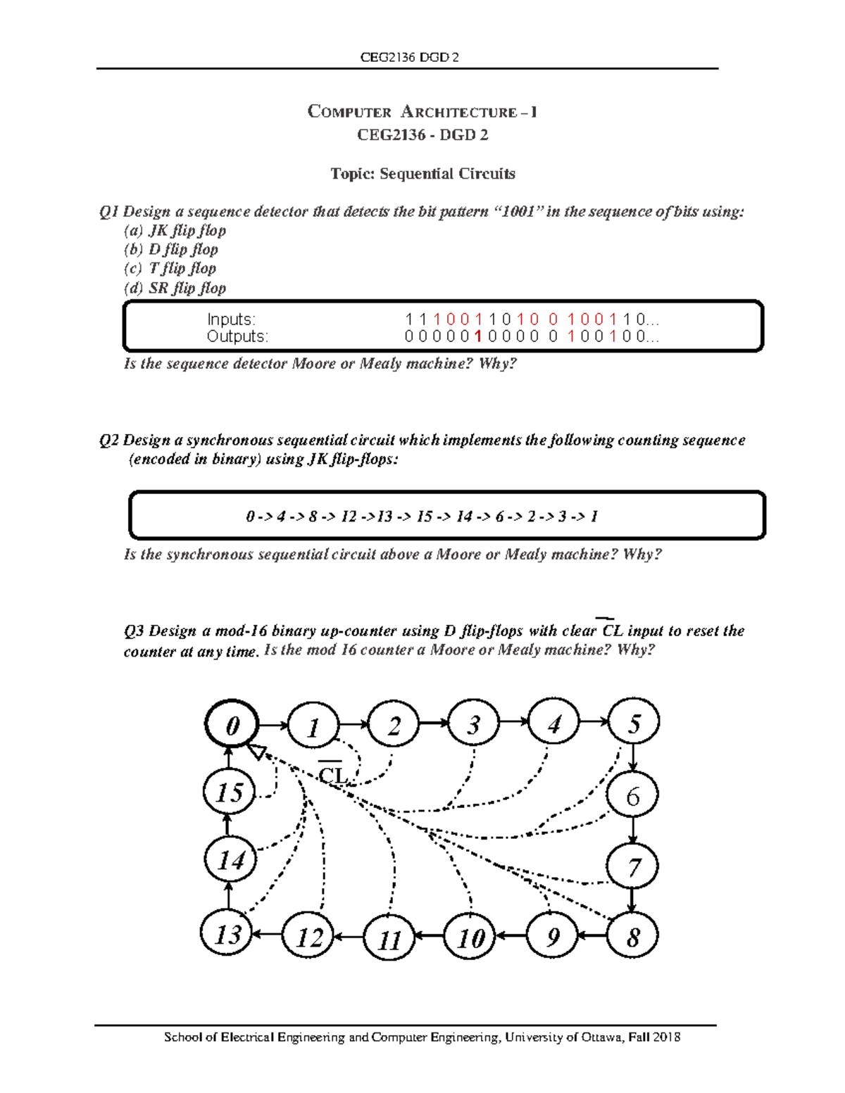 CEG2136 DGD2 Questions 1 - CEG2136 DGD 2 School of Electrical ...