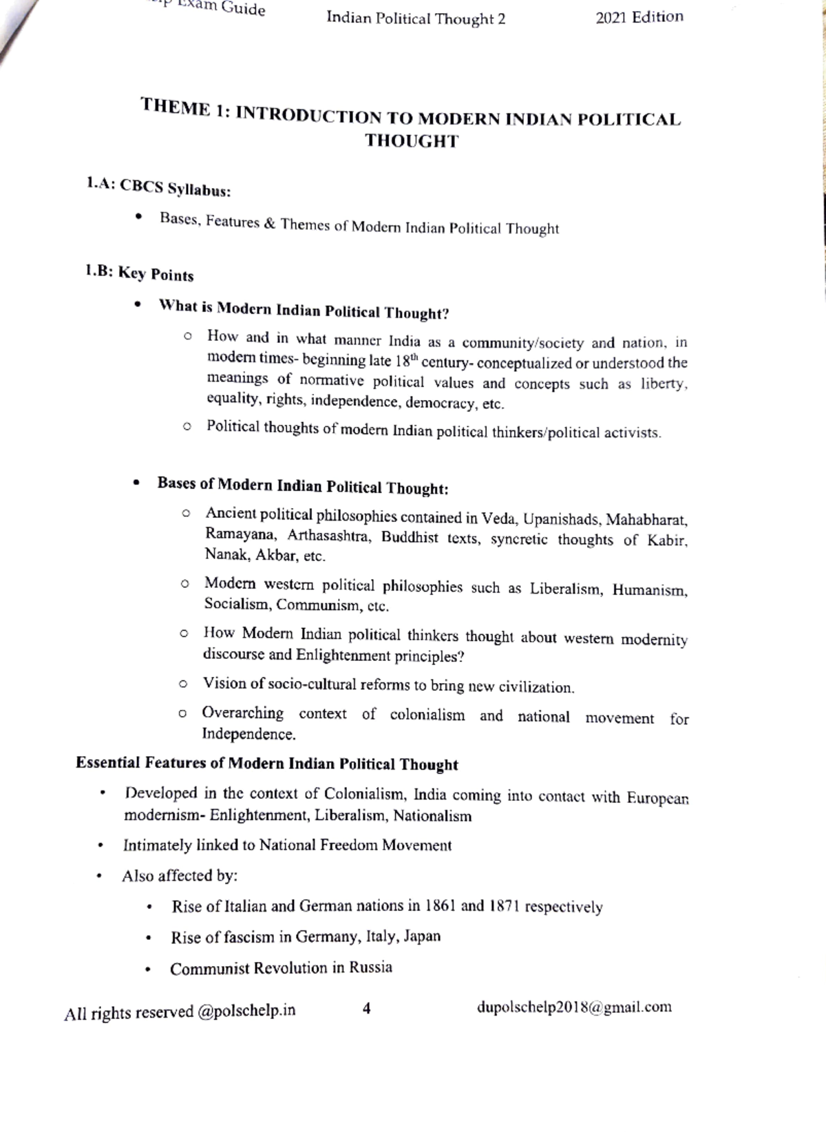 Introduction to IPT 2 - Xam Guide ####### 1: CBCS Syllabus: IHEME 1: INTRODUCTION TO MODERN ...