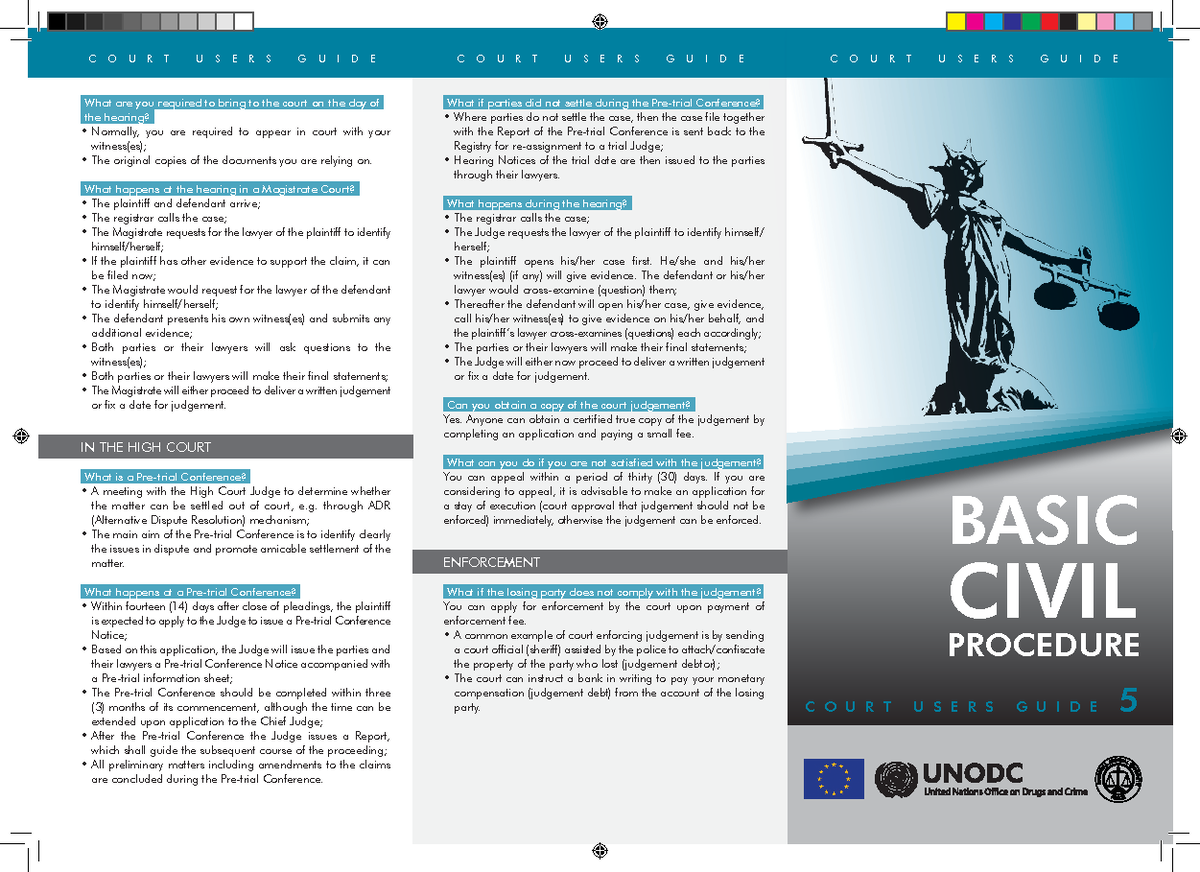 Court User Guide Basic Civil Procedure No 5 Print - C O U R T U S E R S ...