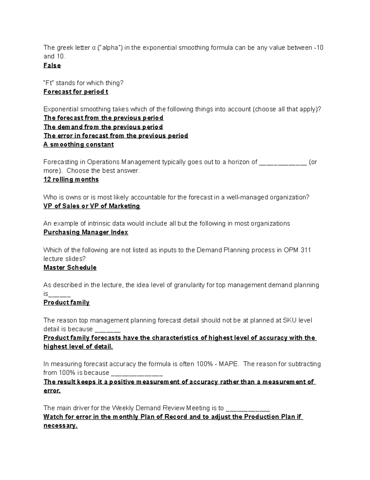 Sales Demand Planning copy - The greek letter α (“alpha”) in the ...