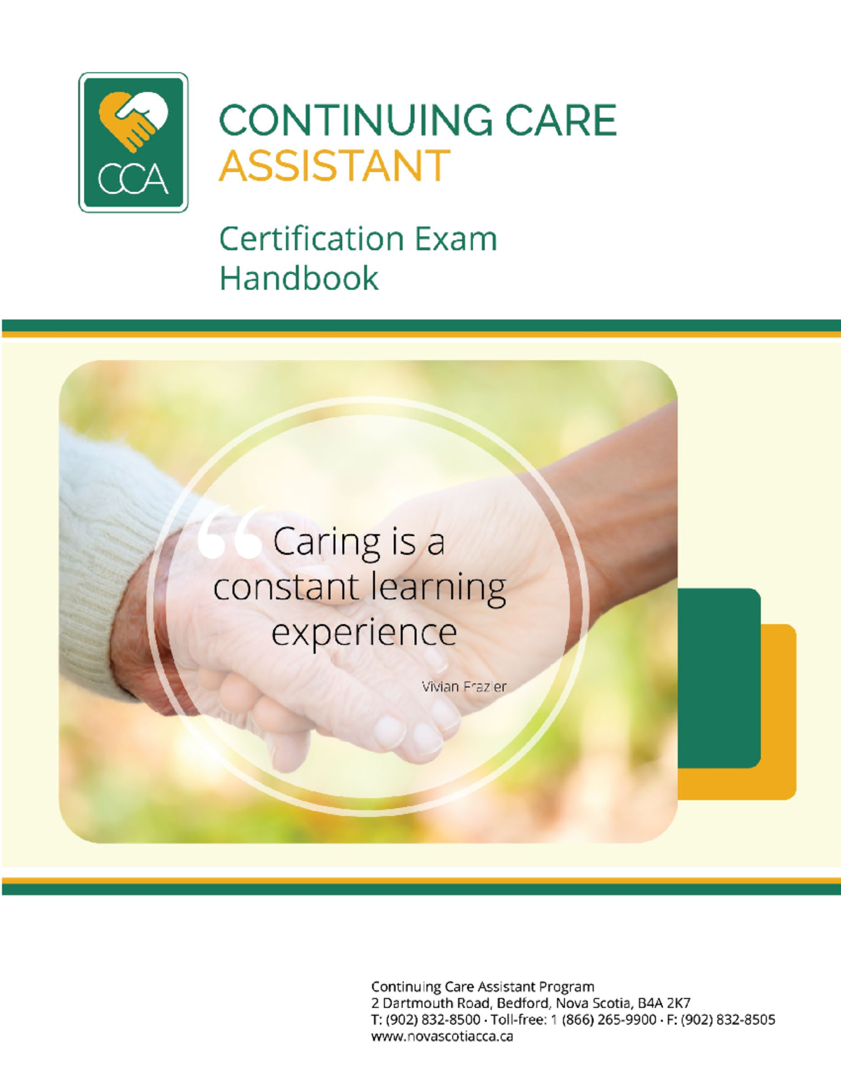 Certification Exam Handbook November 2021 - Append Table of Contents Purpose Who is eligible for ...