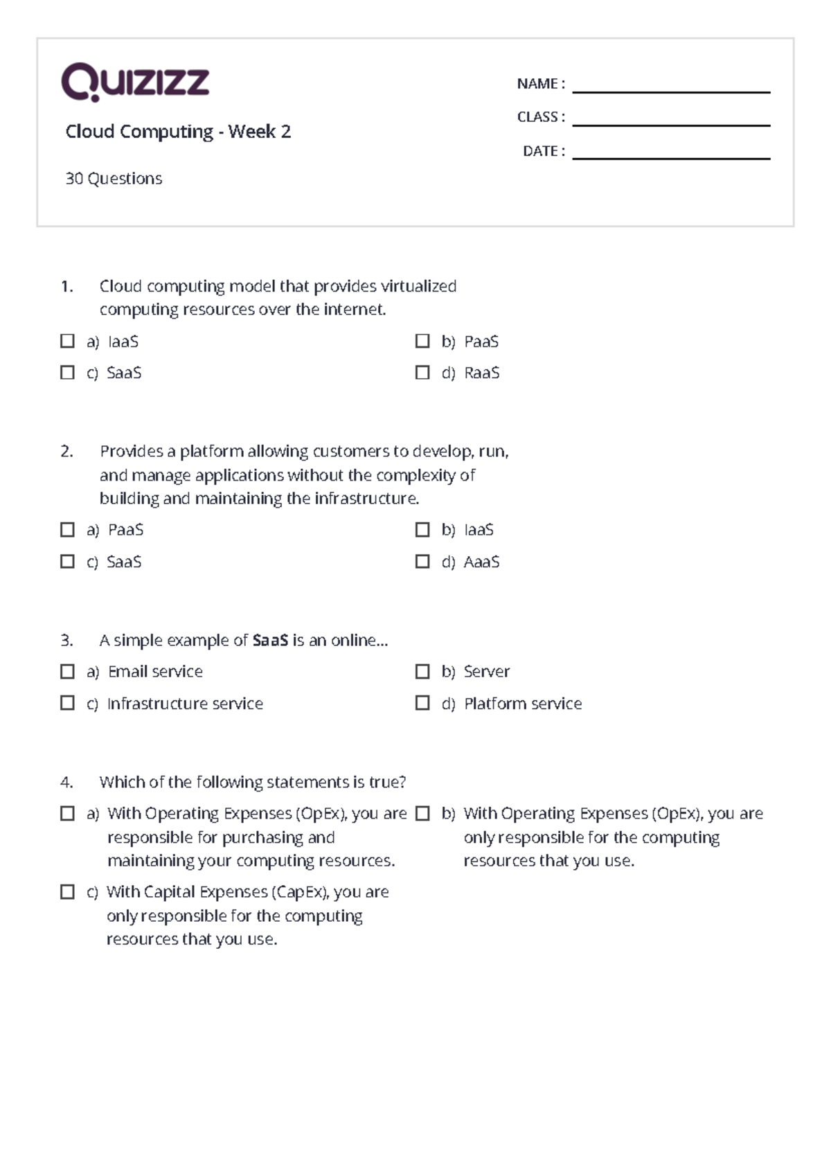 Week 2 Tutorial Studocu