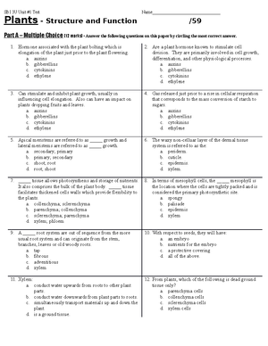Biology - Grade: 11 - High School - Canada - Studocu