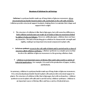 Cell Learning Objectives - Chapter 1 to know the structure and function ...