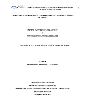 Entregable 1. Evaluaciòn RED. Edith Peñaloza - PRODUCTO DIGITAL: MODELO DE EVALUACIÓN PARA ...
