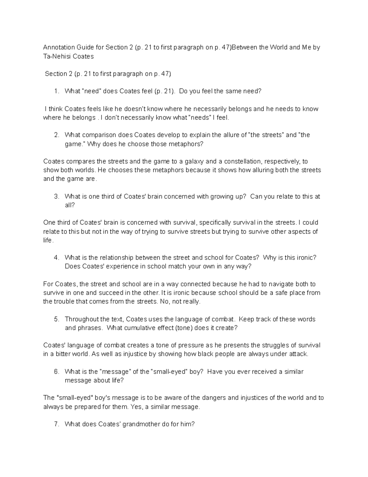 Between%20the%20world%20and%20me - Annotation Guide for Section 2 (p ...