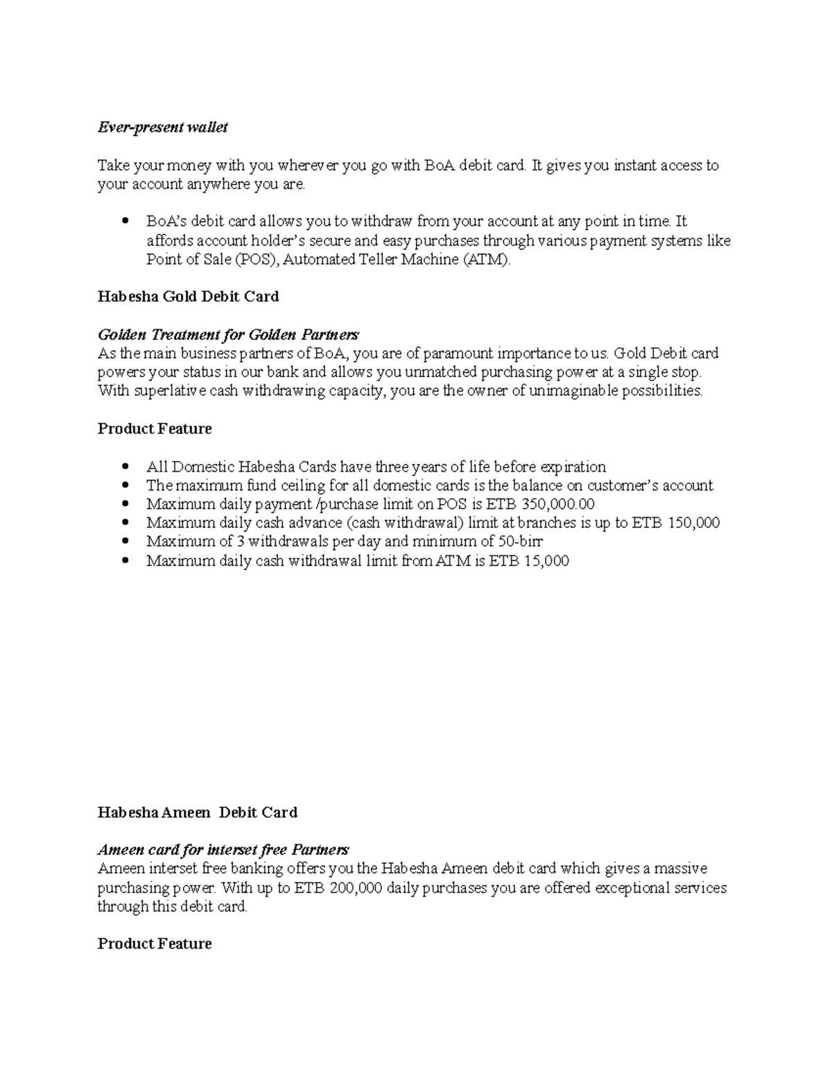 Boa and its digital - Ever-present wallet Take your money with you ...