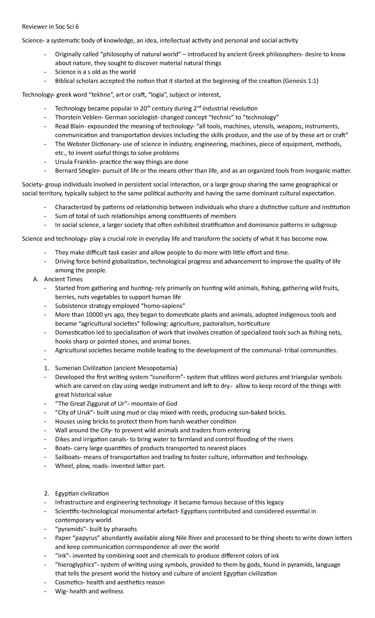 Reviewer in Soc Sci 6 - Lecture notes 2 - Reviewer in Soc Sci 6 Science ...